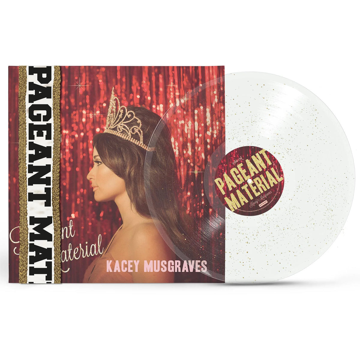 Kacey Musgraves 'Pagent Material (10th Anniversary) GOLD GLITTER VINYL ...